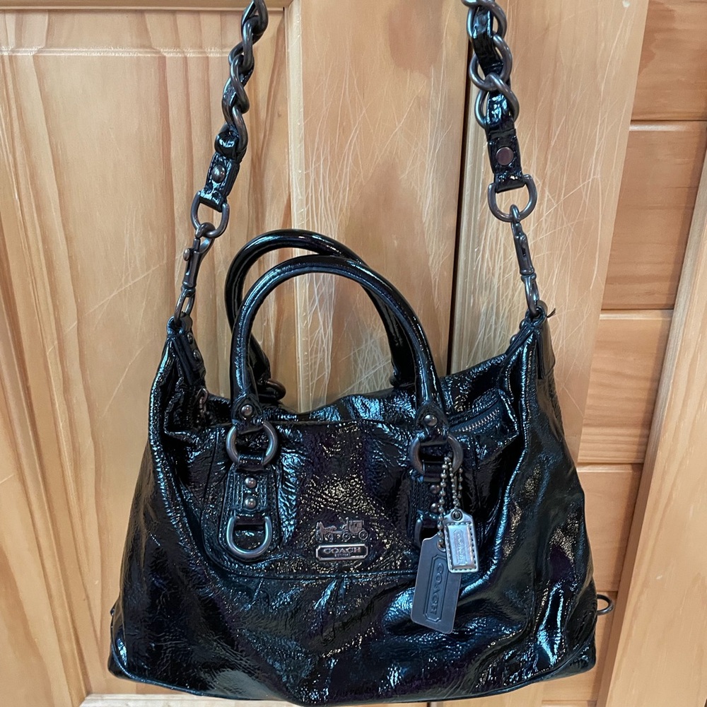 Coach Sabrina #12957 With Crinkled Patent Leather And… - Gem